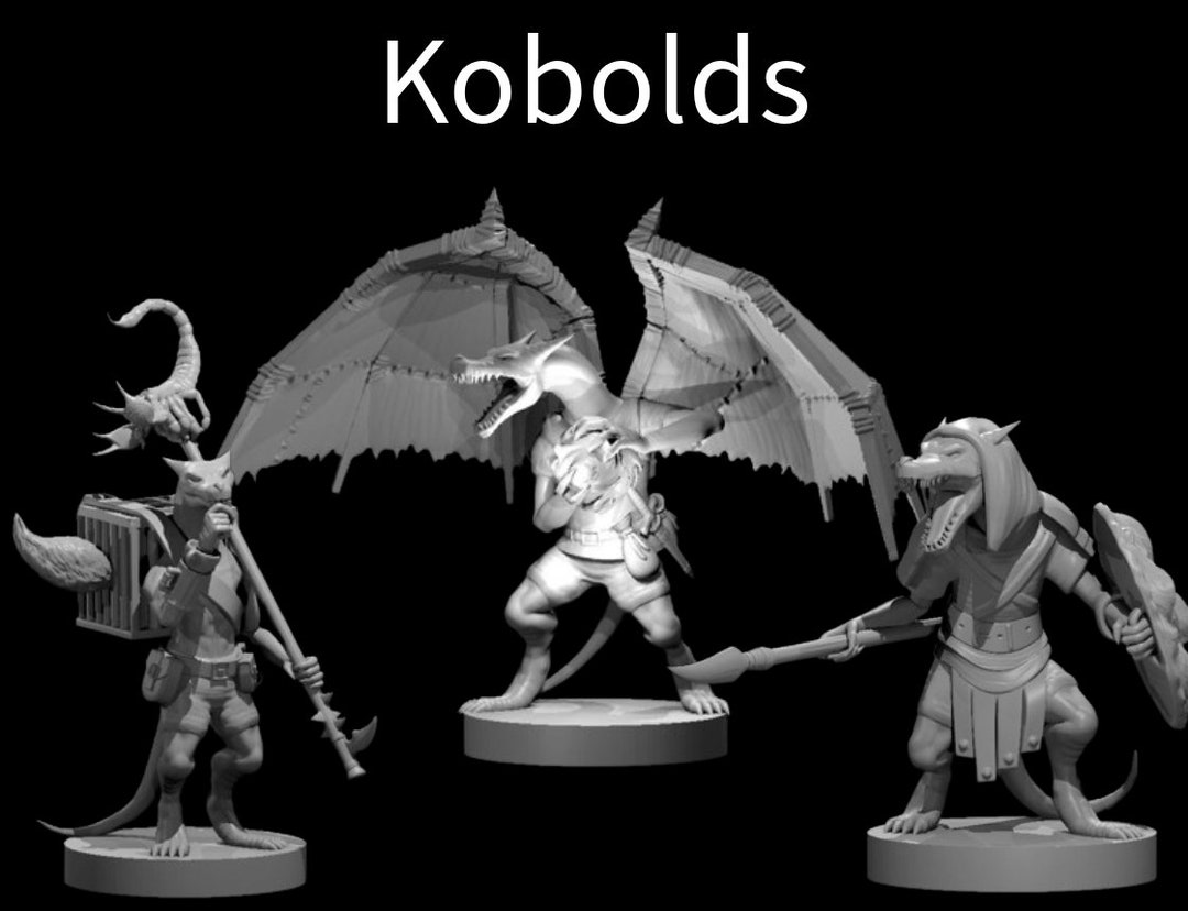 Kobolds for D&D 5e and Pathfinder Crafted by MZ4250 for Tabletop Roleplaying Adventures - Etsy