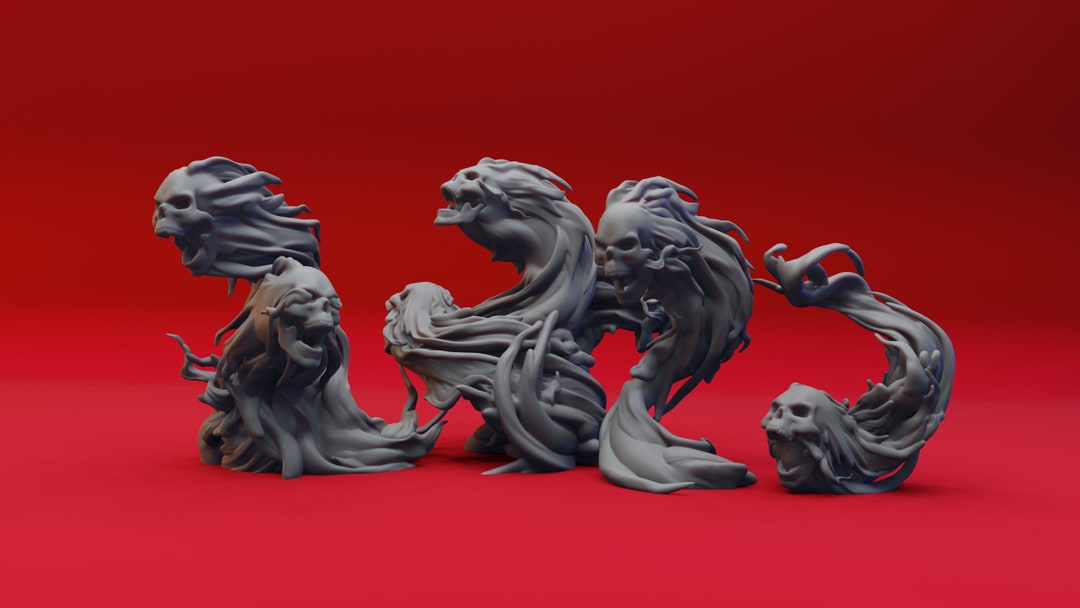 Flameskull 32/54mm for D&D 5e and Pathfinder Crafted by Yasashii Kyojin ...