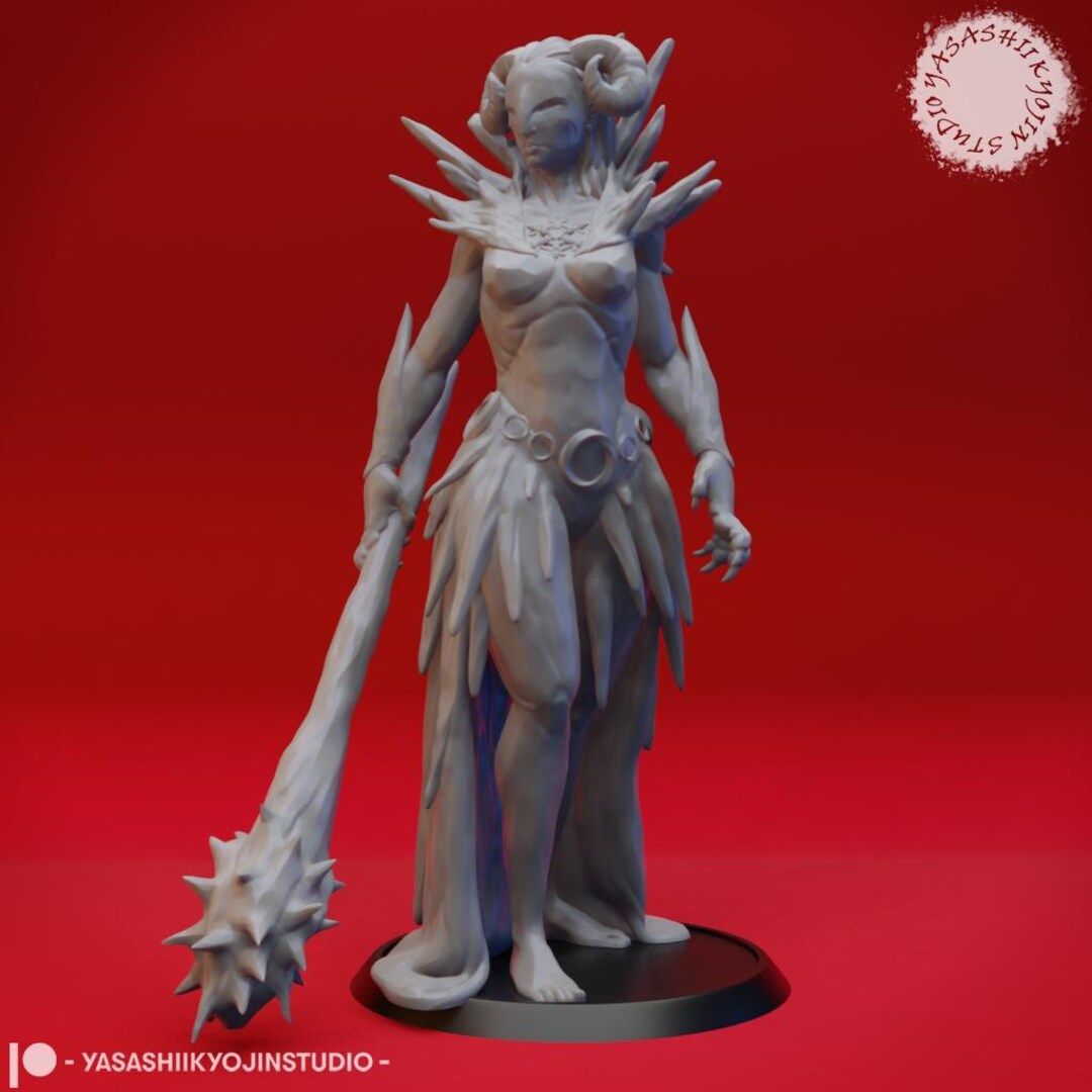 Auril Maiden Humanoid 32/54mm 3D Printed Miniature for D&D, Pathfinder ...