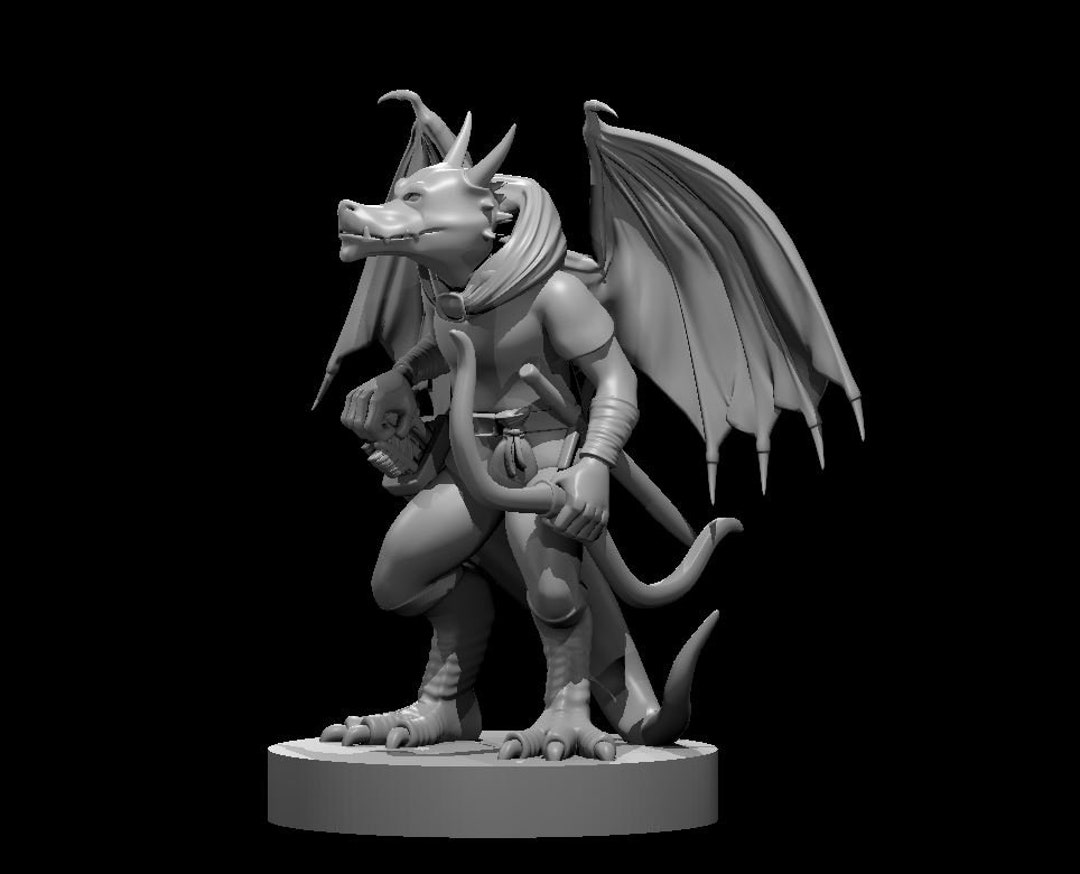Winged Kobold Ranger for D&D 5e and Pathfinder Crafted by MZ4250 for Tabletop Roleplaying ...