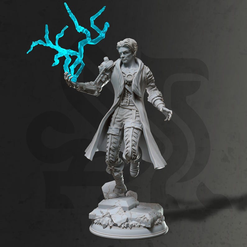 Human Artificer, Sorcerer, Wizard (mettarion - Clockwork Wizard) - 28mm ...