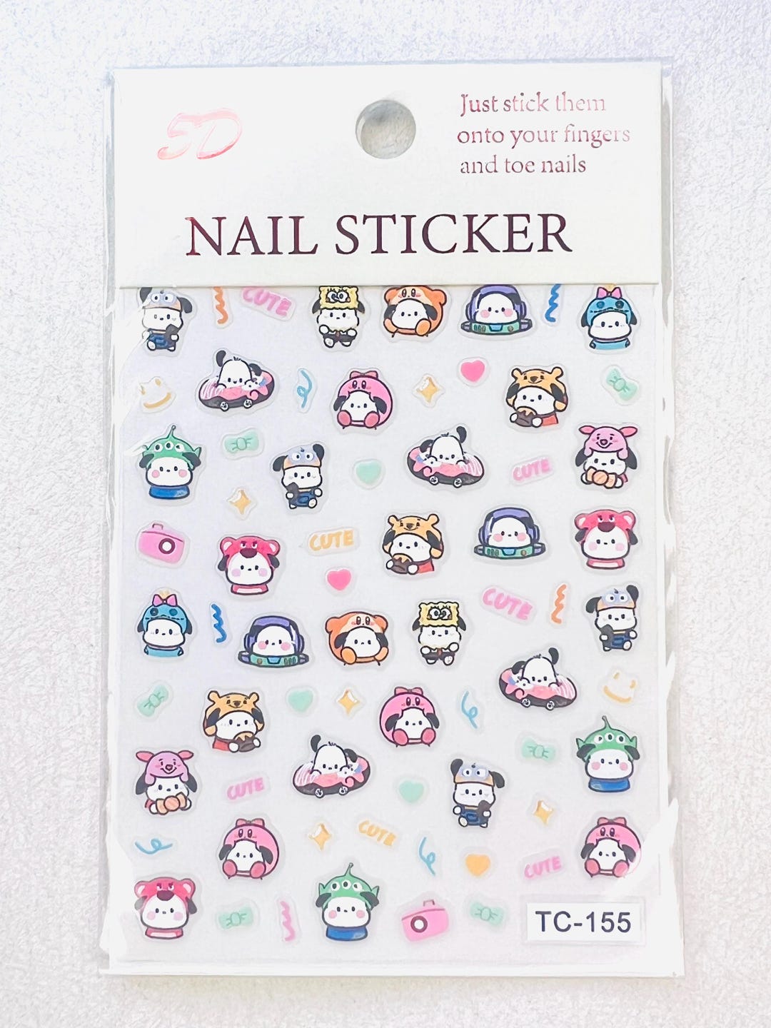 1 Sheet of Pochacco No.2 Diy/nail Art Sticker- #NS10 - Etsy