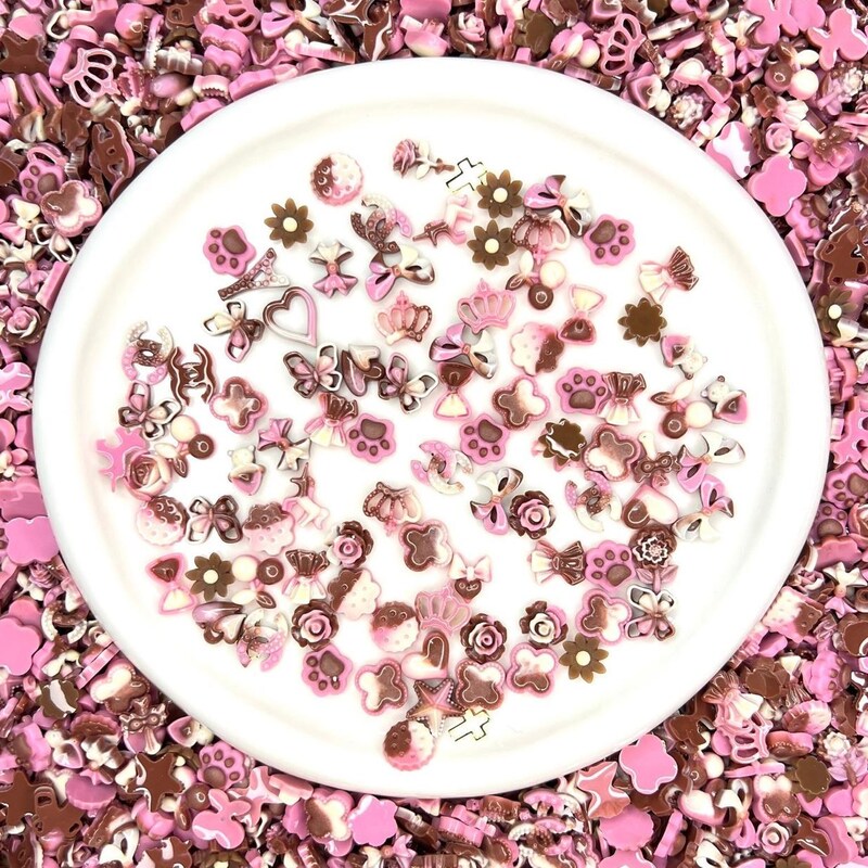 Brown Food Nails Charms - Etsy