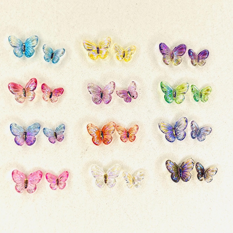 3d Butterfly Nail Charms - Etsy