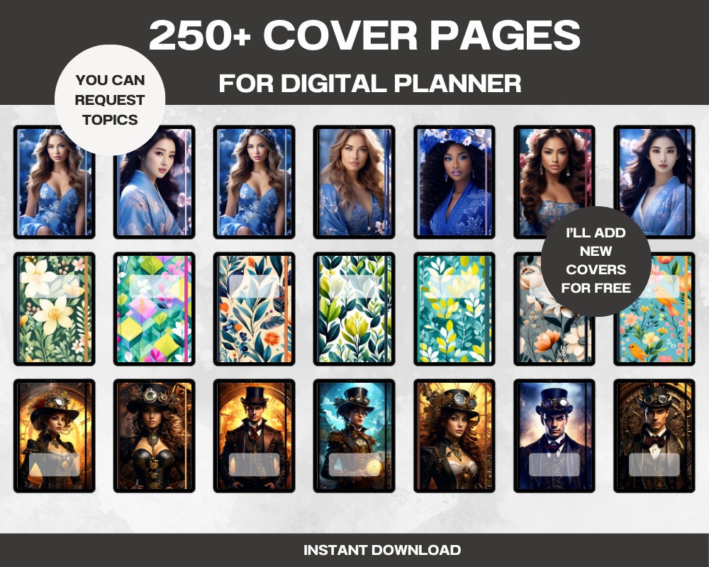 Digital Planner Cover Page Goodnotes Cover Pages Cover Page for ...