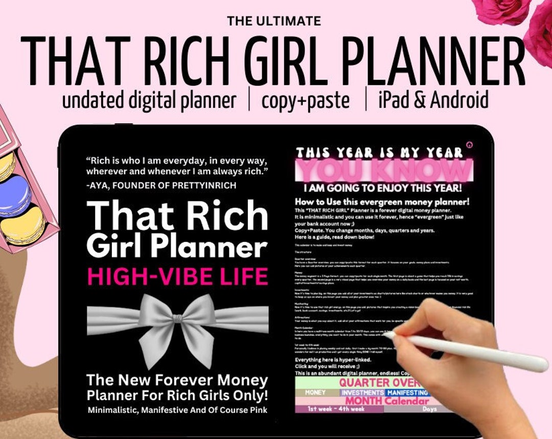 That Rich Girl Planner, Undated Digital Planner, iPad Planner ...