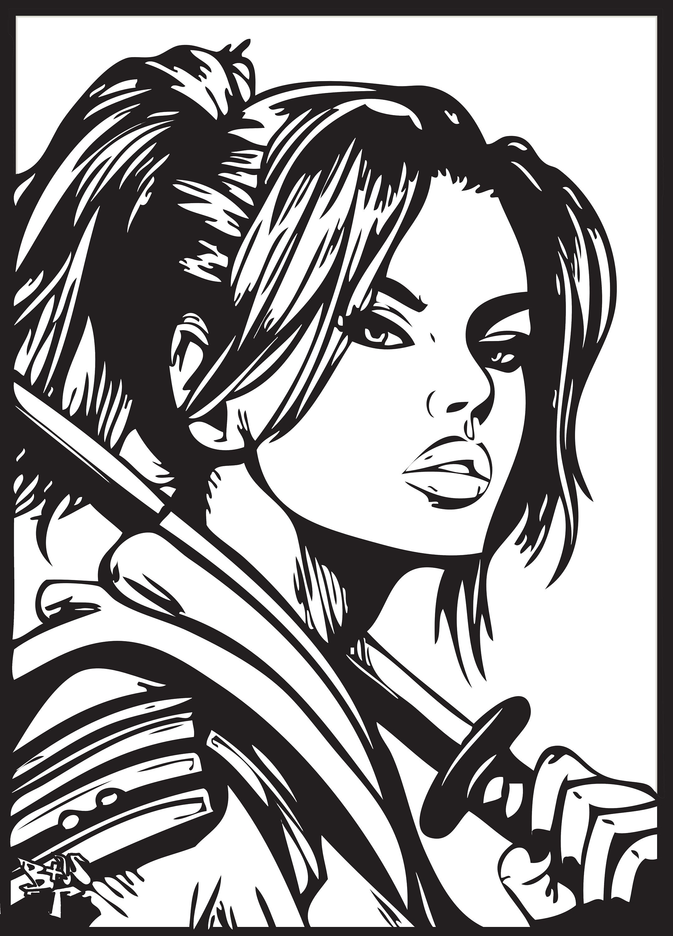 Lady With a Sword - Etsy