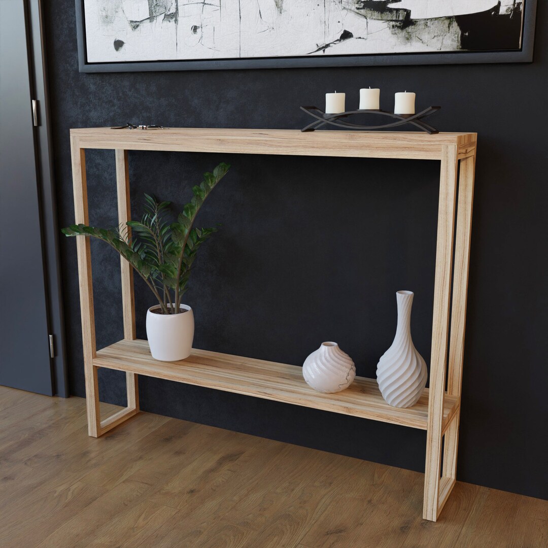 Narrow Console Table Slim Console Table Narrow Entryway Table Radiator ...