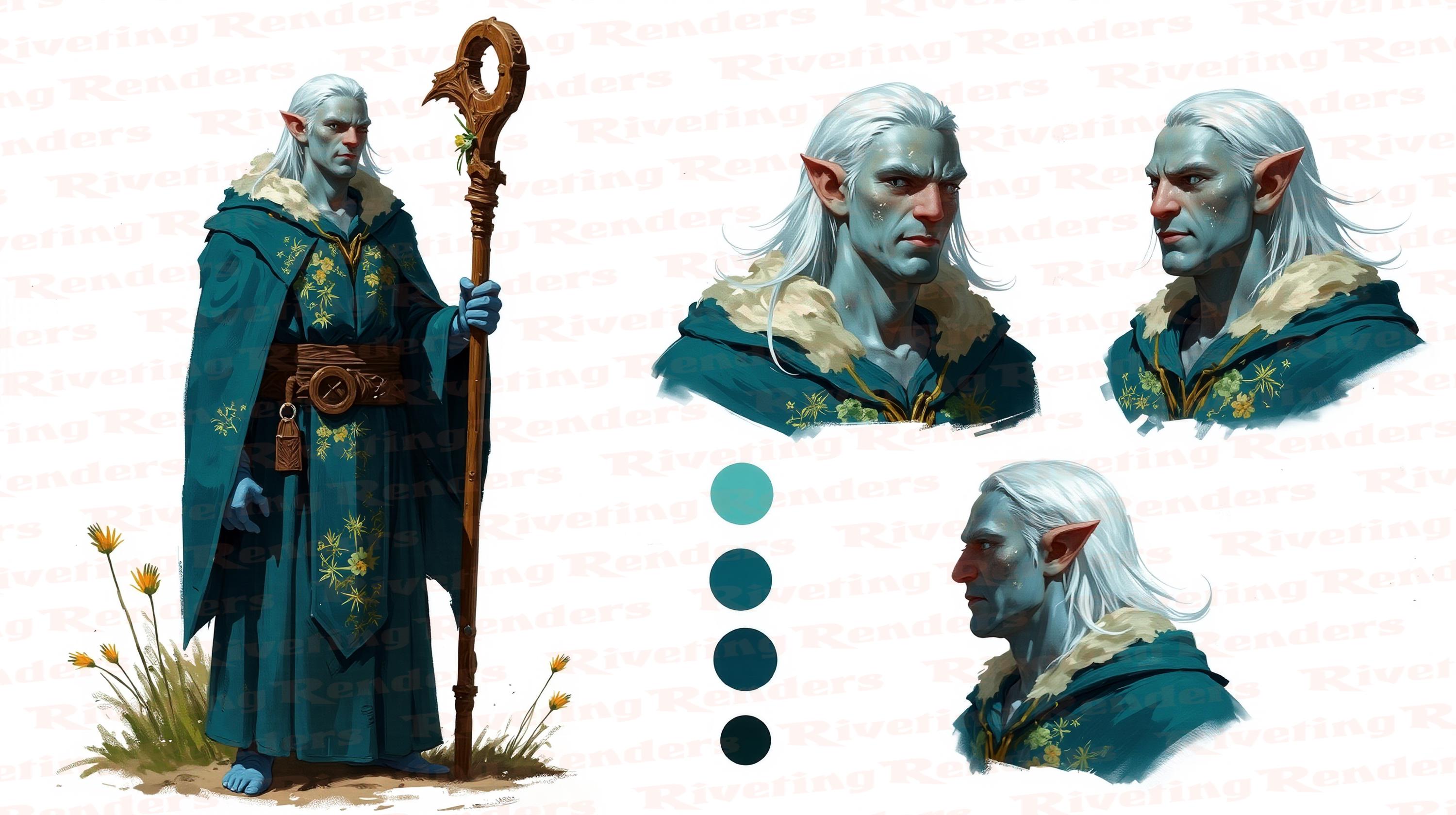 Character Reference Sheet - Digital Commissions - D&D Character ...