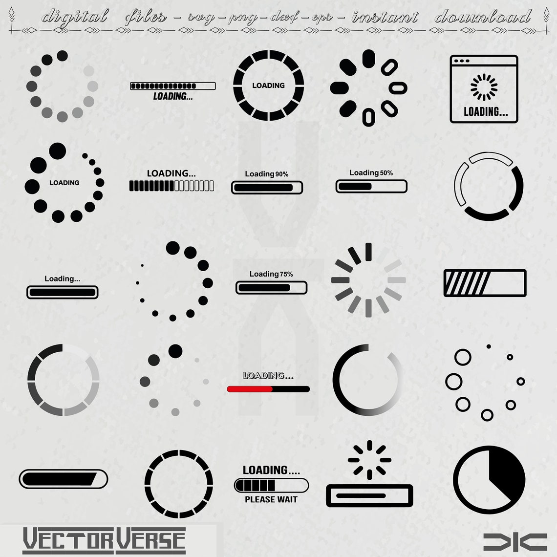 Loading Bar Svg Bundle Loading Svg Loading Icon Svg Loading Please Wait Svg Loading Cut File ...