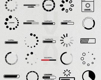 Loading Bar Svg Bundle Loading Svg Loading Icon Svg Loading Please Wait ...