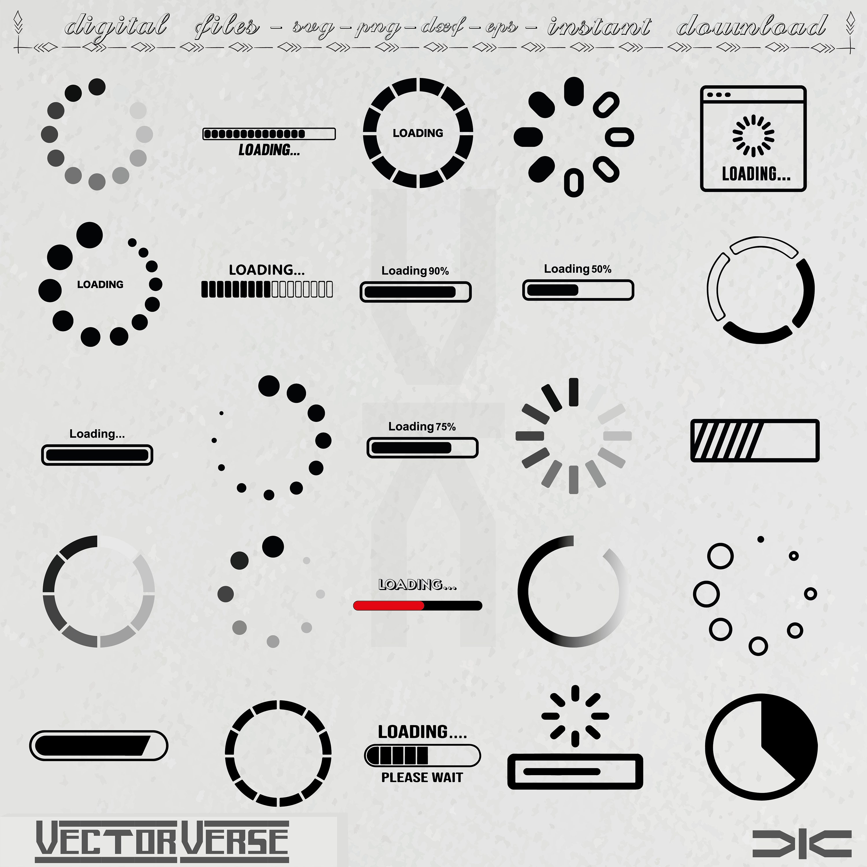 Loading Bar Svg Bundle Loading Svg Loading Icon Svg Loading Please Wait Svg Loading Cut File ...