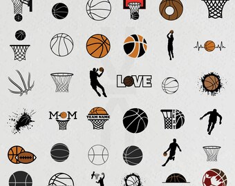 Basketball SVG Bundle, Basketball PNG Bundle, Basketball Clipart ...