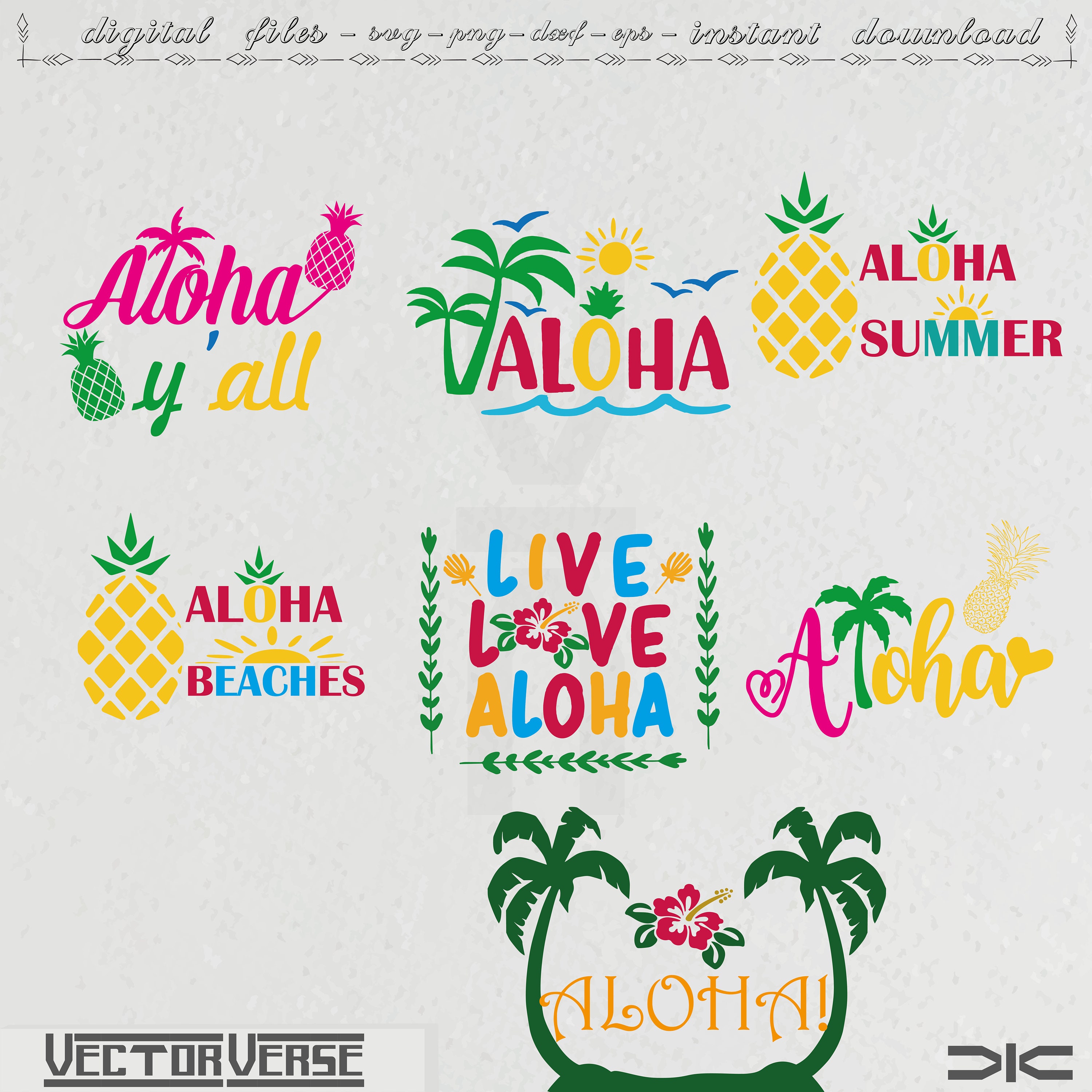 Aloha Svg, Aloha Png, Hawaii Svg, Hibiscus Svg, Aloha Summer, Aloha ...
