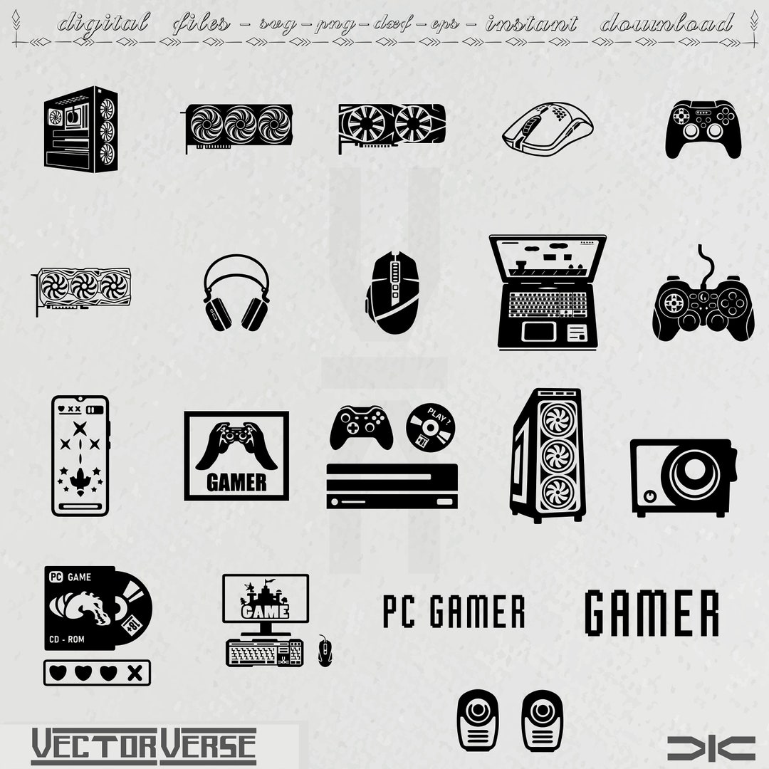 Gamer Svg Bundle, Gamer Svg, Pc Gamer, Gaming Svg Bundle, Funny Gamer ...