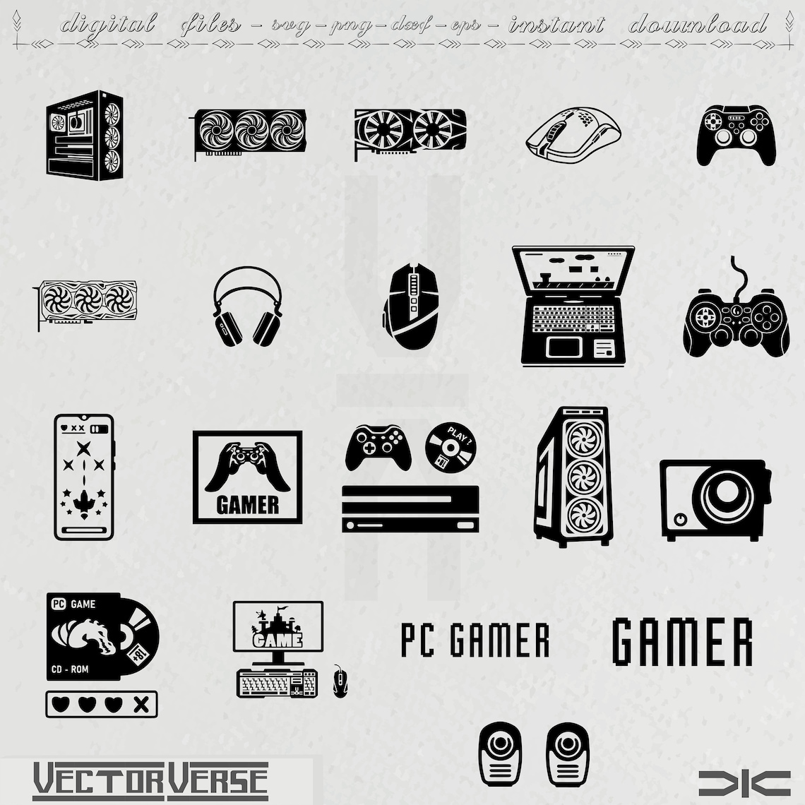 Gamer Svg Bundle, Gamer Svg, Pc Gamer, Gaming Svg Bundle, Funny Gamer ...