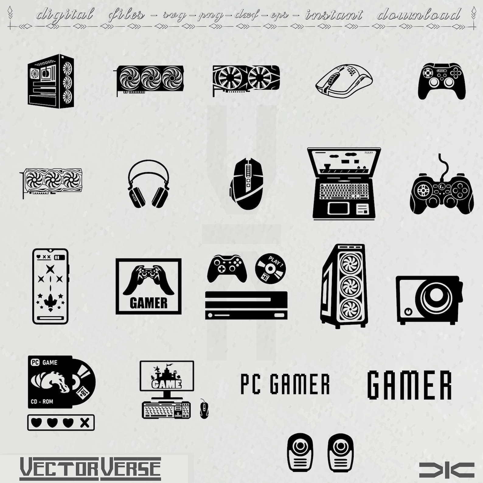 Gamer Svg Bundle, Gamer Svg, Pc Gamer, Gaming Svg Bundle, Funny Gamer ...