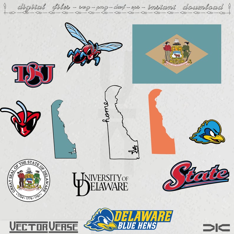 Delaware State Svg Bundle, Delaware Hornets Svg, Dsu Svg, Delaware ...