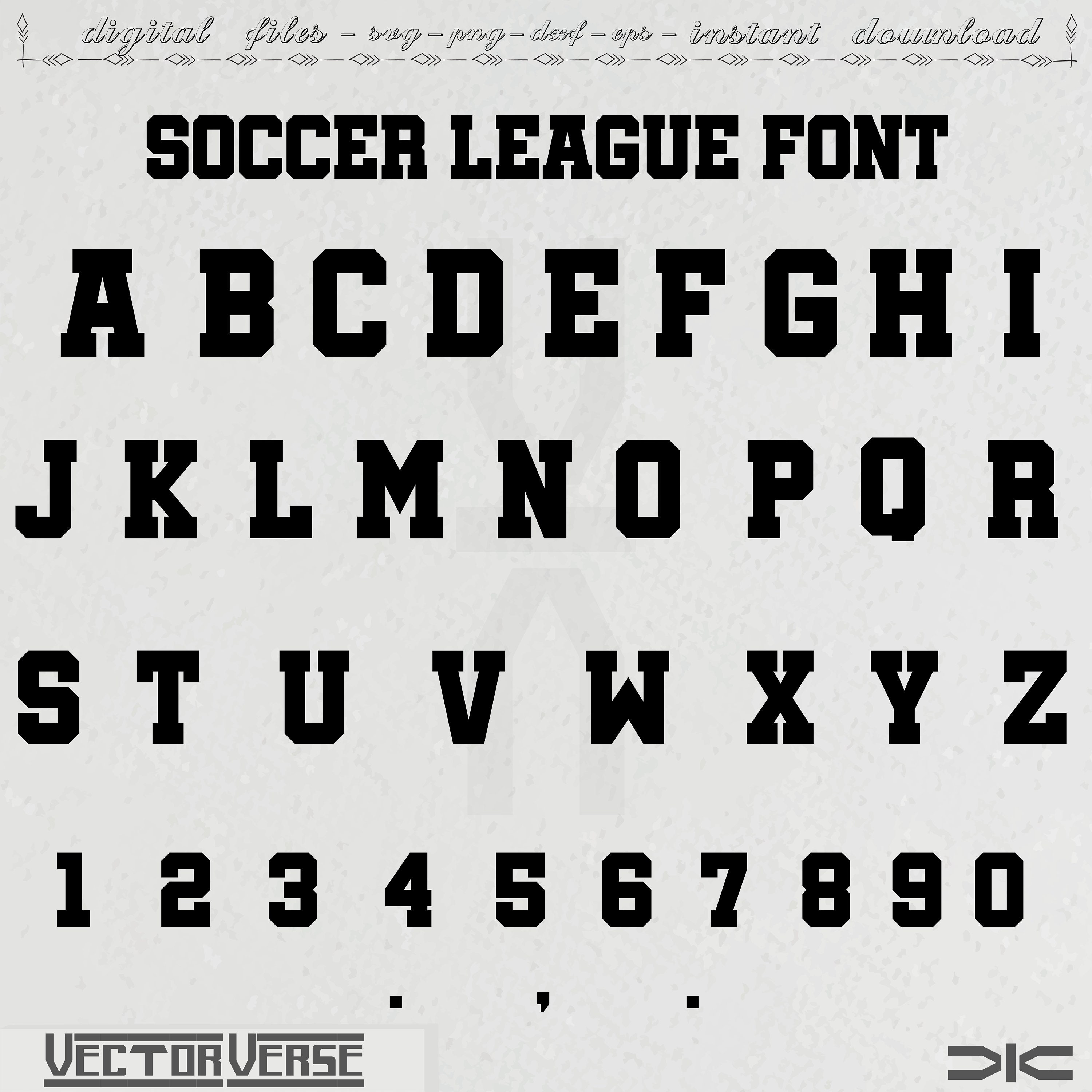 SOCCER ALPHABET SVG Files, Soccer Alphabet Clipart, Soccer Alphabet for ...