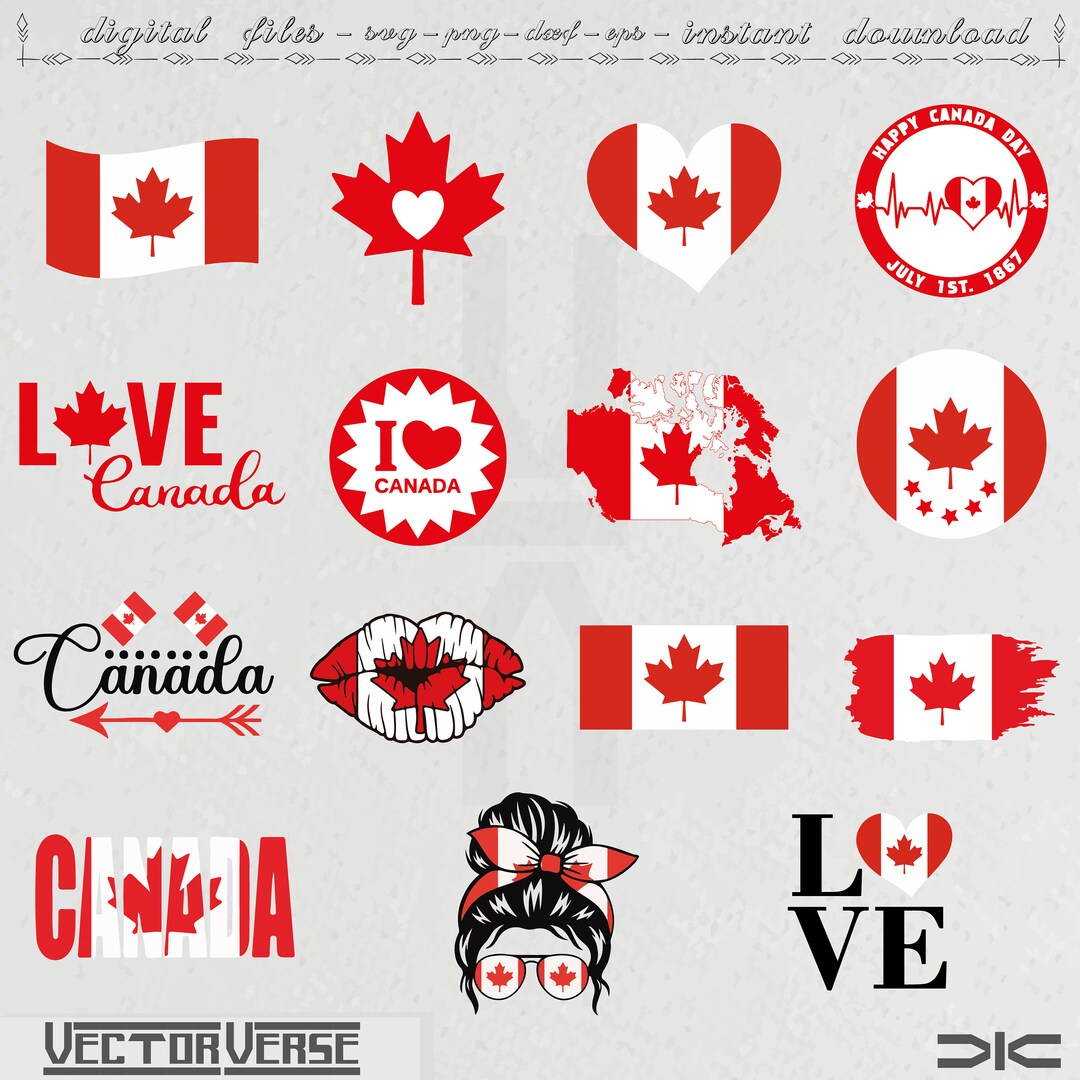 Canada Svg, Maple Leaf SVG, Canada Day Bundle, Canada Flag Png, Maple ...