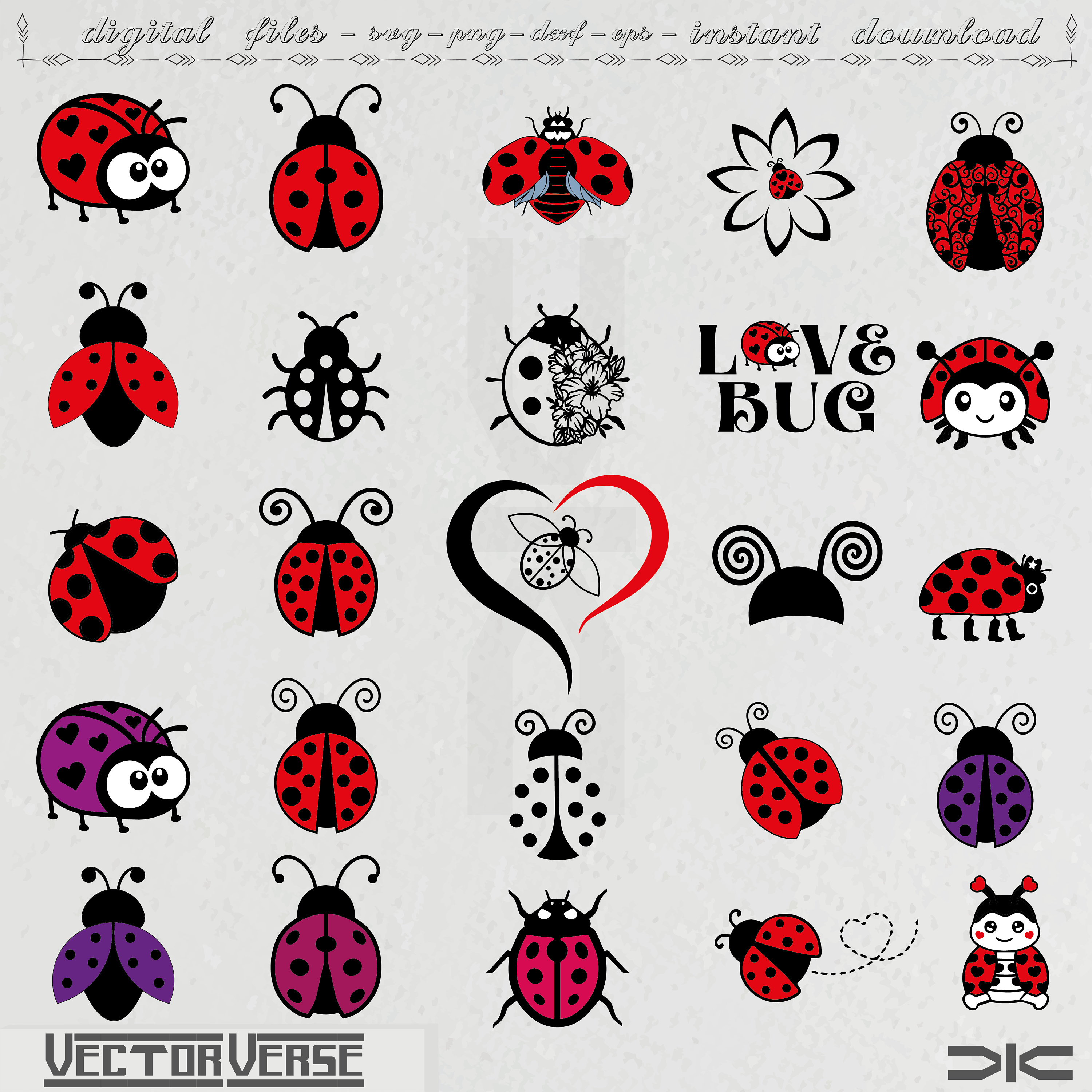 Ladybug SVG Ladybug Bundle SVG Files Ladybug SVG Layered Ladybug Files ...
