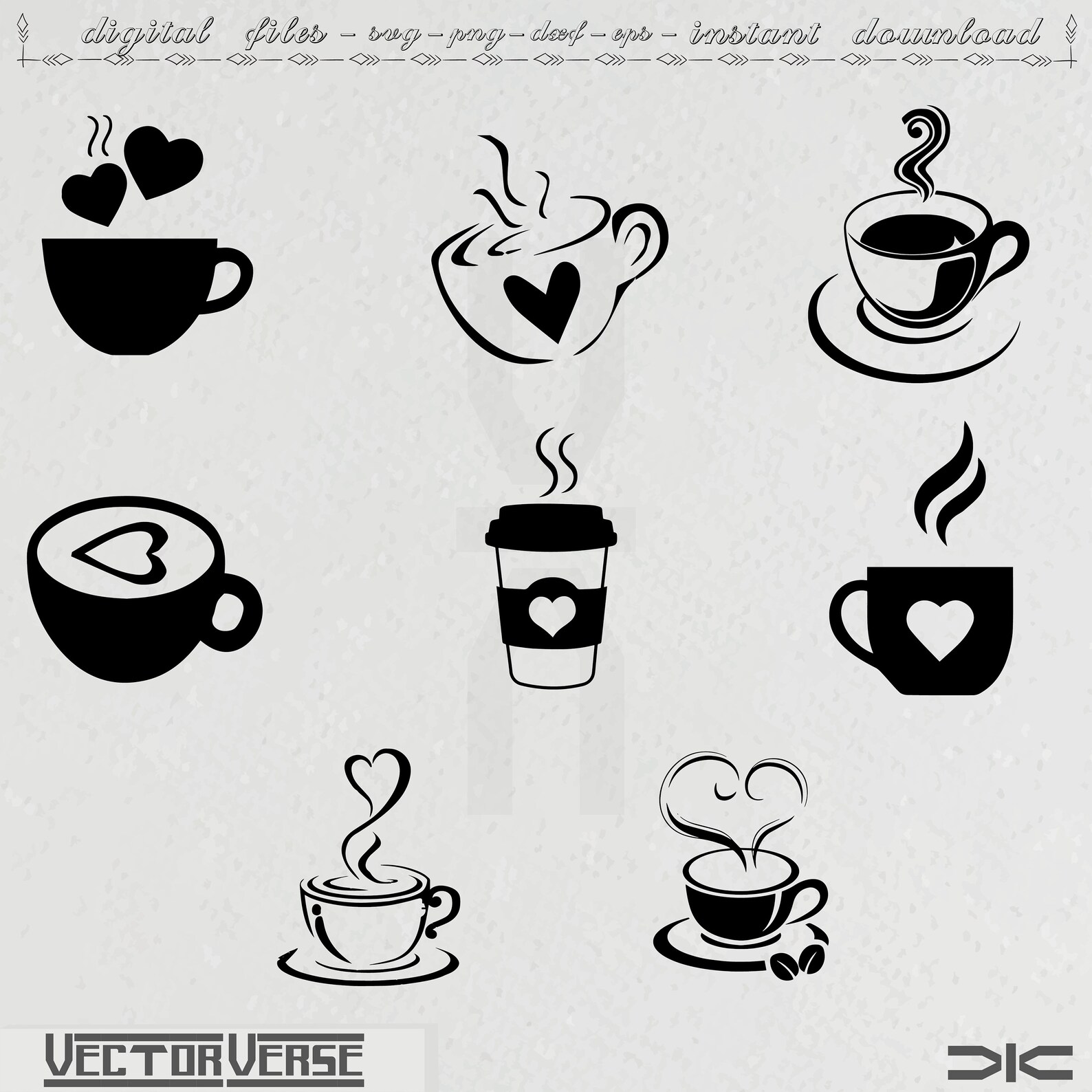 Coffee Svg/ Coffee Cup Svg/ Coffee Image/ Decal/ Stencil/ Vinyl/ Cut ...