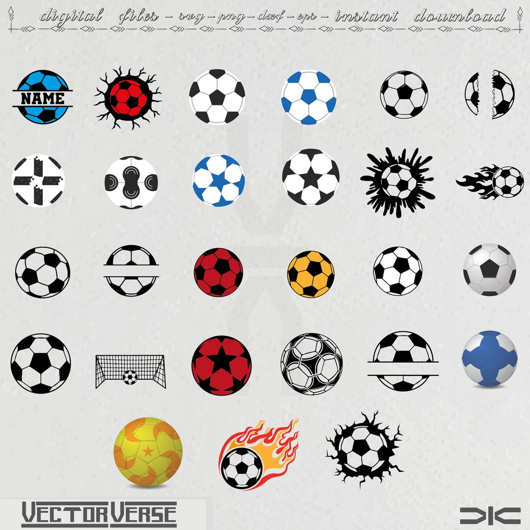 Balls Svg Bundle, Soccer Ball Svg, Ball Monogram, Soft Ball, Baseball ...