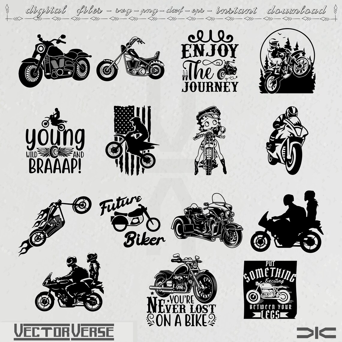 Motorbike Svg Bundle, Put Something Exciting Between Your Legs, Young ...