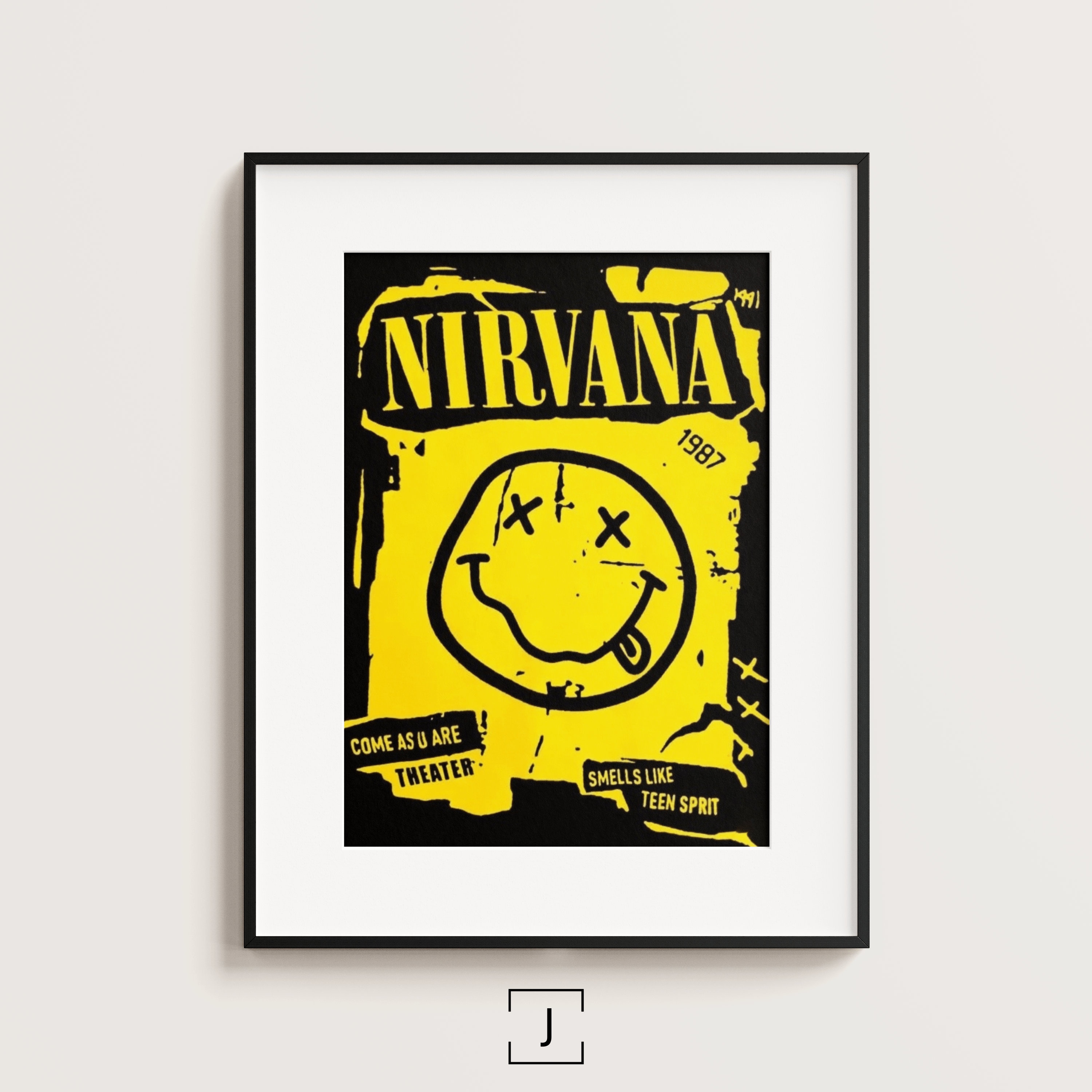 Nirvana Poster Collection Music Prints Nirvana Smells Like Teen Spirit ...
