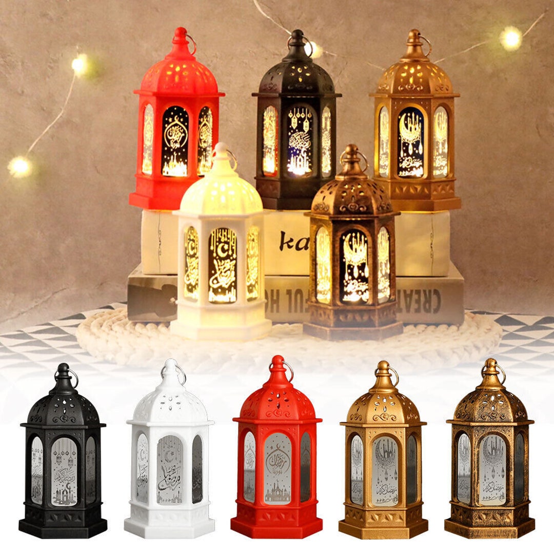 Ramadan Lantern Decoration, LED Mubarak Lamp, Ramadan Lantern Decor ...