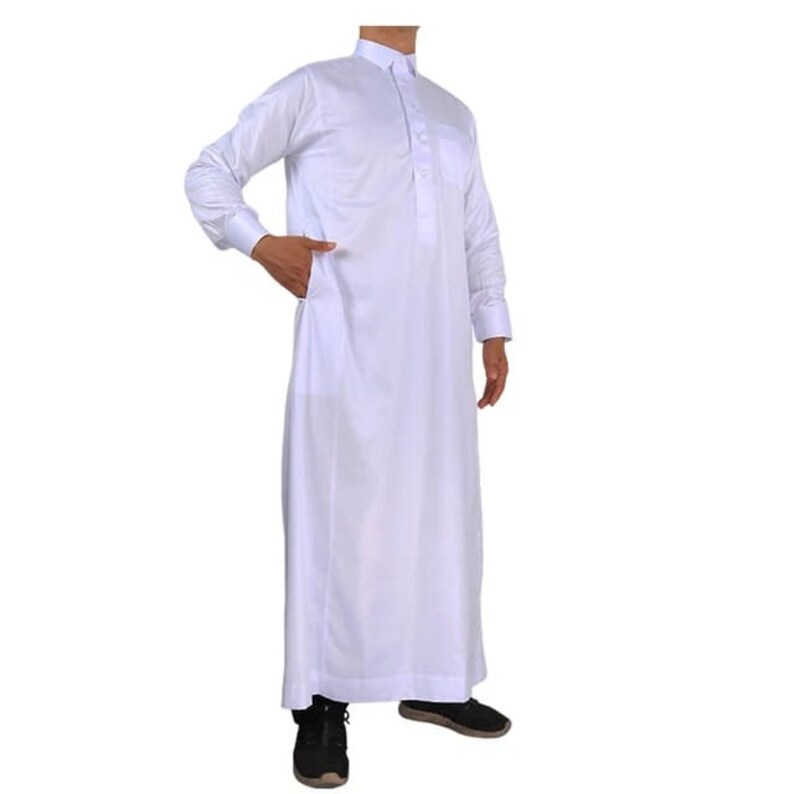 Saudi Style Thoob With Coller and Cuff ,jubbah Jubba Thobe Thoab Kaftan ...