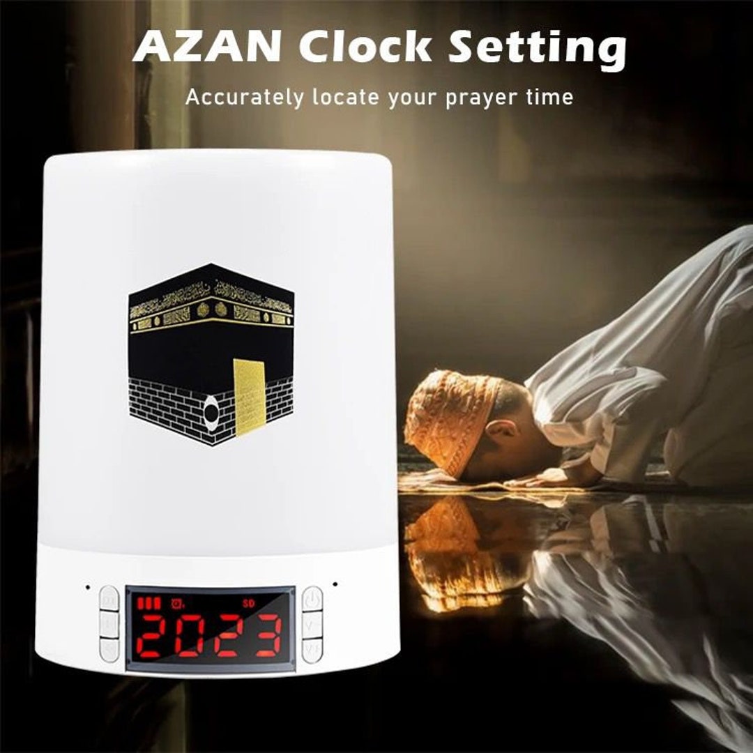 Azan Clock, Quran Speaker With Remote Control, Multi Touch Lamp ...