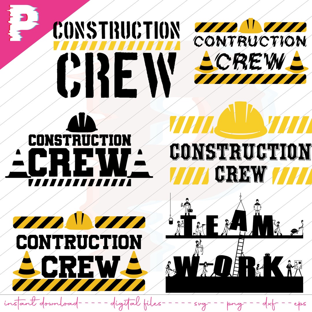 Construction Crew Svg Bundle, Construction Svg, Construction Cone Svg ...