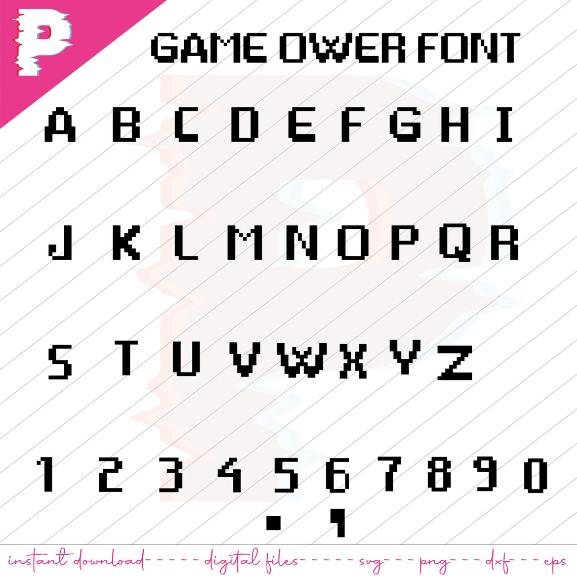 Game Font Arcade Svg Font Font Game Over Font Svg Pixel Svg Font ...