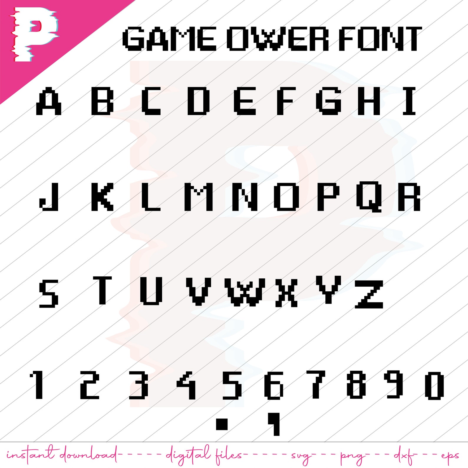 Game Font Arcade Svg Font Font Game Over Font Svg Pixel Svg Font ...