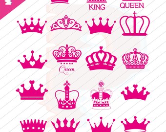 Royal Crown SVG, Princess Tiara SVG, King Crown, Queen Crown, Princess ...