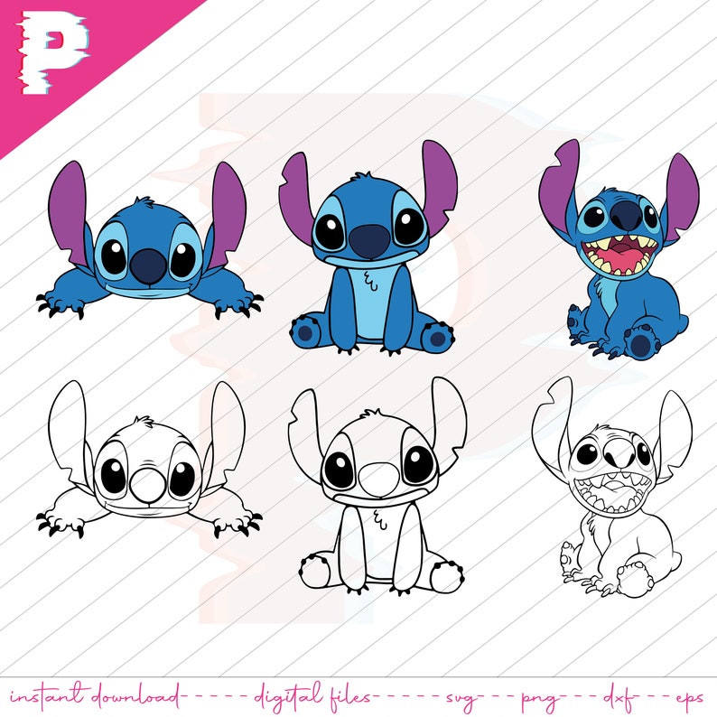 Stitch Svg, Stitch SVG Files for Cricut, Stitch Svg, Printable Sticker ...