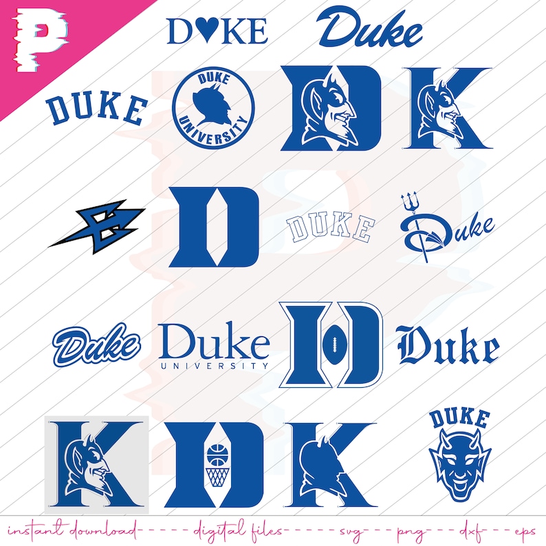 Duke University Svg, Duke Basketball, War Eagle Svg, Duke Blue Devils ...