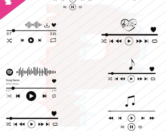 Music Player Svg Bundle Music Player Display Audio Control Svg Play ...