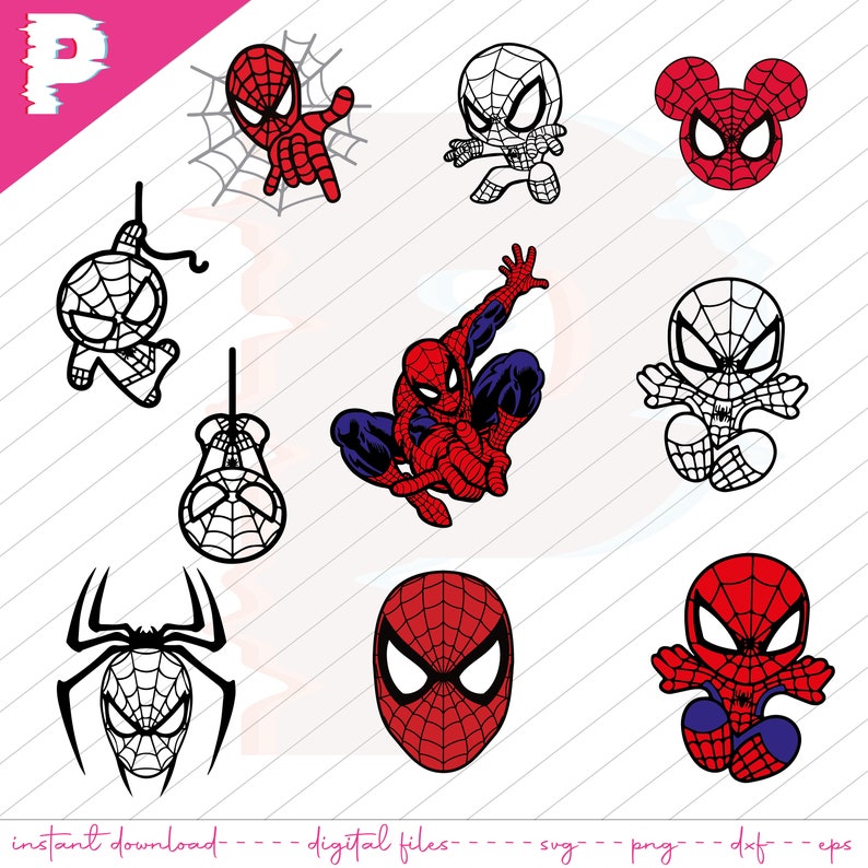 Spiderman SVG, Spiderman Face Svg, Layered, Cutting Files, Spiderman ...
