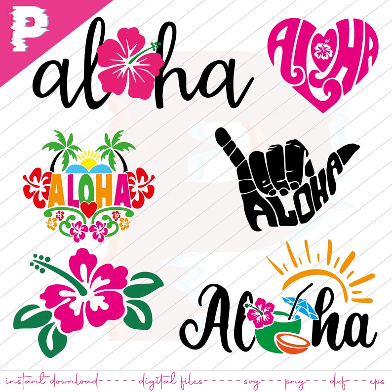Aloha Svg, Aloha Png, Hawaii Svg, Hibiscus Svg, Aloha Summer, Aloha ...