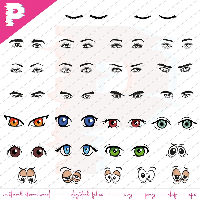 Eyes Svg - Etsy