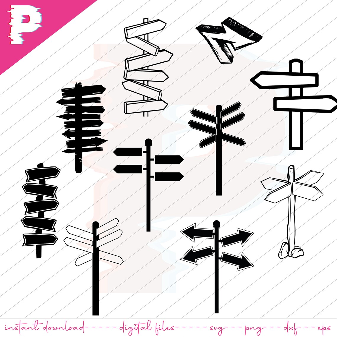 Street Road Sign Svg Street Sign Svg Vinyl Sublimation Instant Download ...