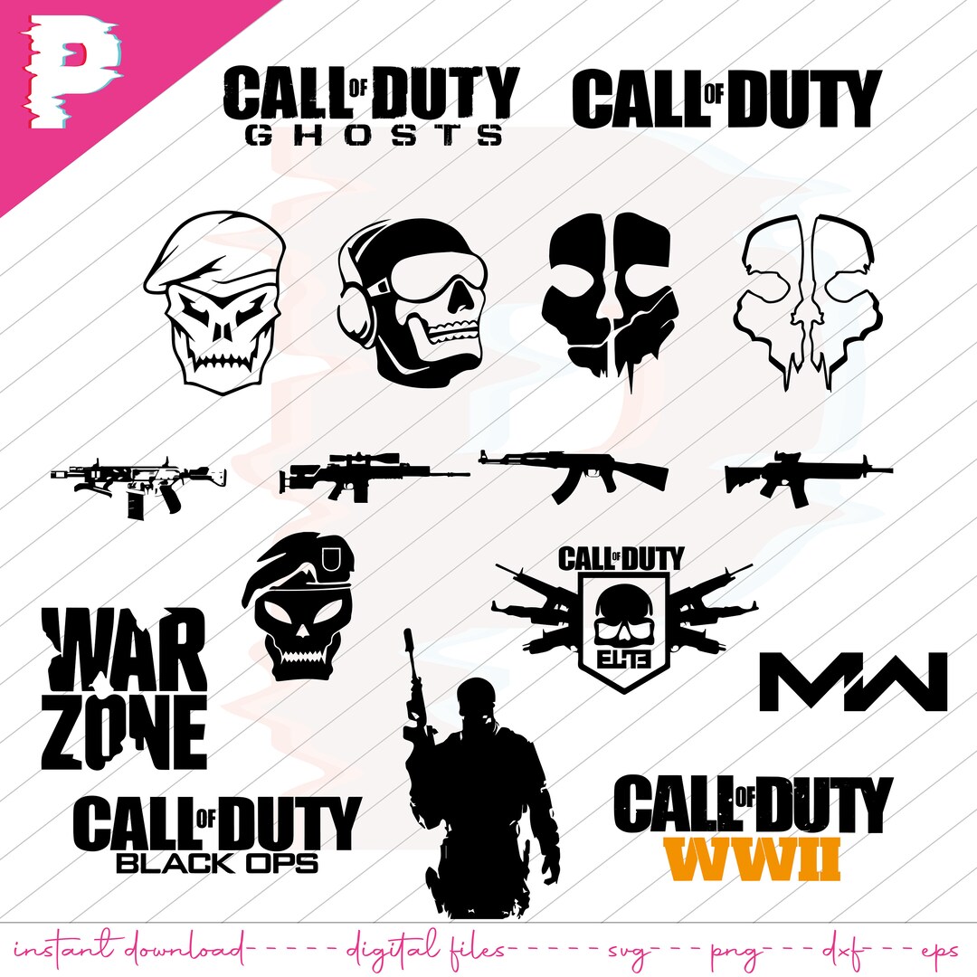 Call of Duty Svg Bundle, COD Svg, Warzone Svg, Modern Warfare Svg ...