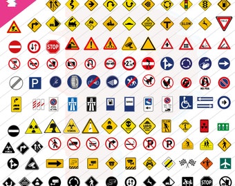 Traffic Signs Svg Bundle, Traffic Signs, Traffic, Road Sign SVG PNG ...
