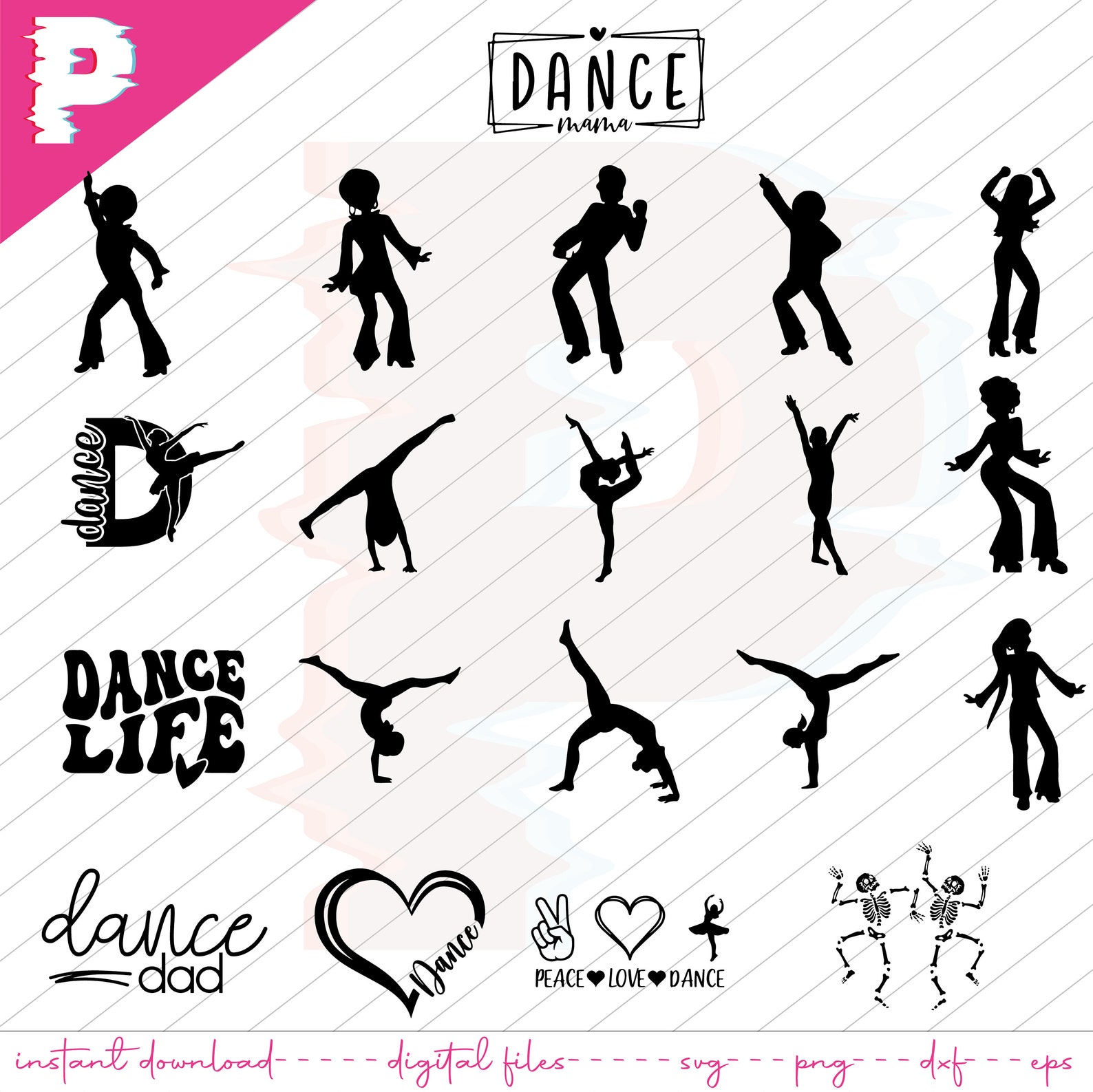 Dance SVG Cut File for Cricut, Dancers Svg, Dancer Silhouettes Svg ...