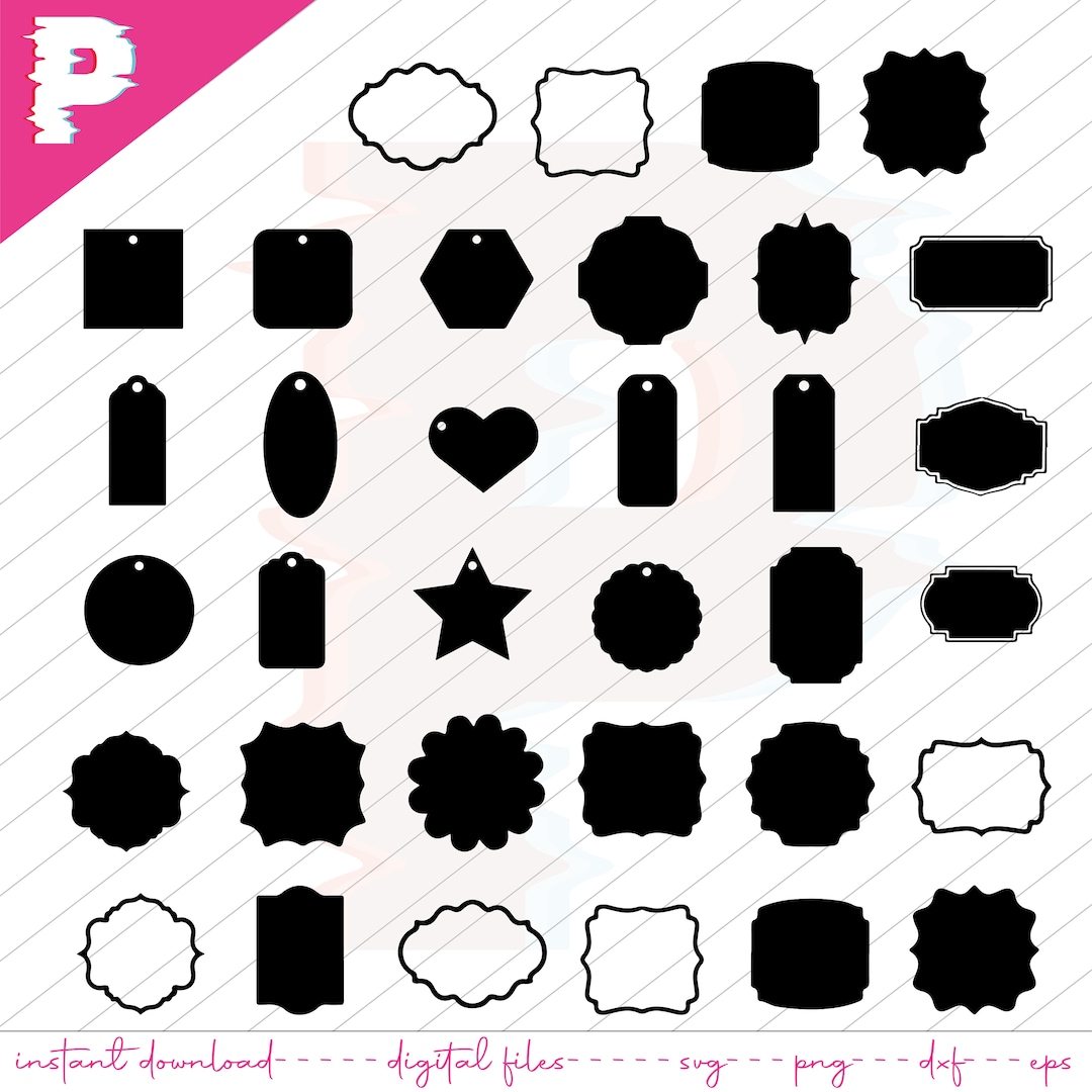 Gift Tag Svg, Gift Tags Svg Bundle, Instant Download, Label Svg, Gift ...