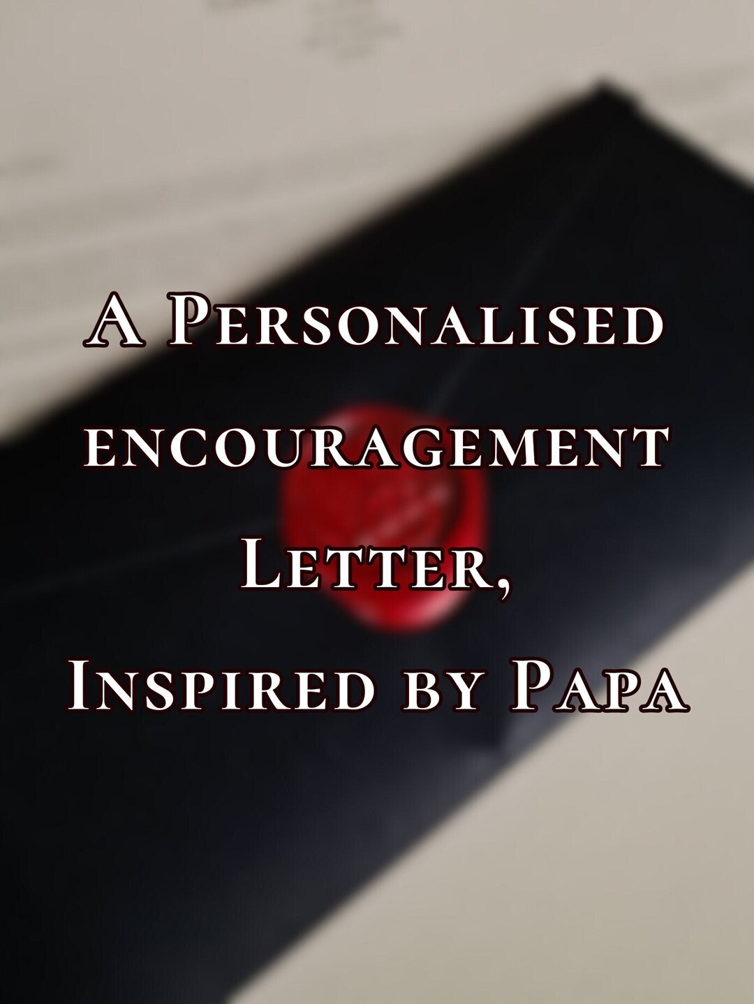 Personalised Encouragement Letter Platonic Letter From Your Comfort ...