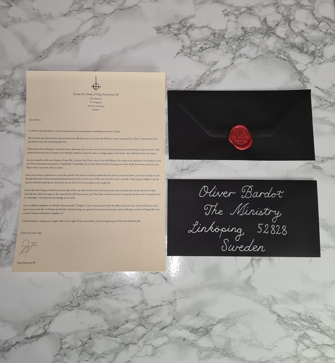 Ghost Personalised Trans Pride Letter Papa Emeritus is Proud of You for ...