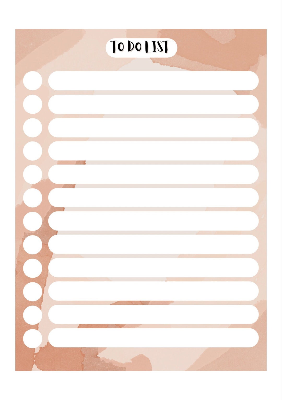 Simple to Do List, Digital and Printable - Etsy